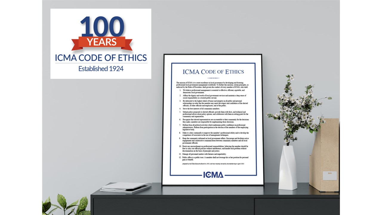 ETHICS MATTER!™ The ICMA Code of Ethics Turns 100! | icma.org
